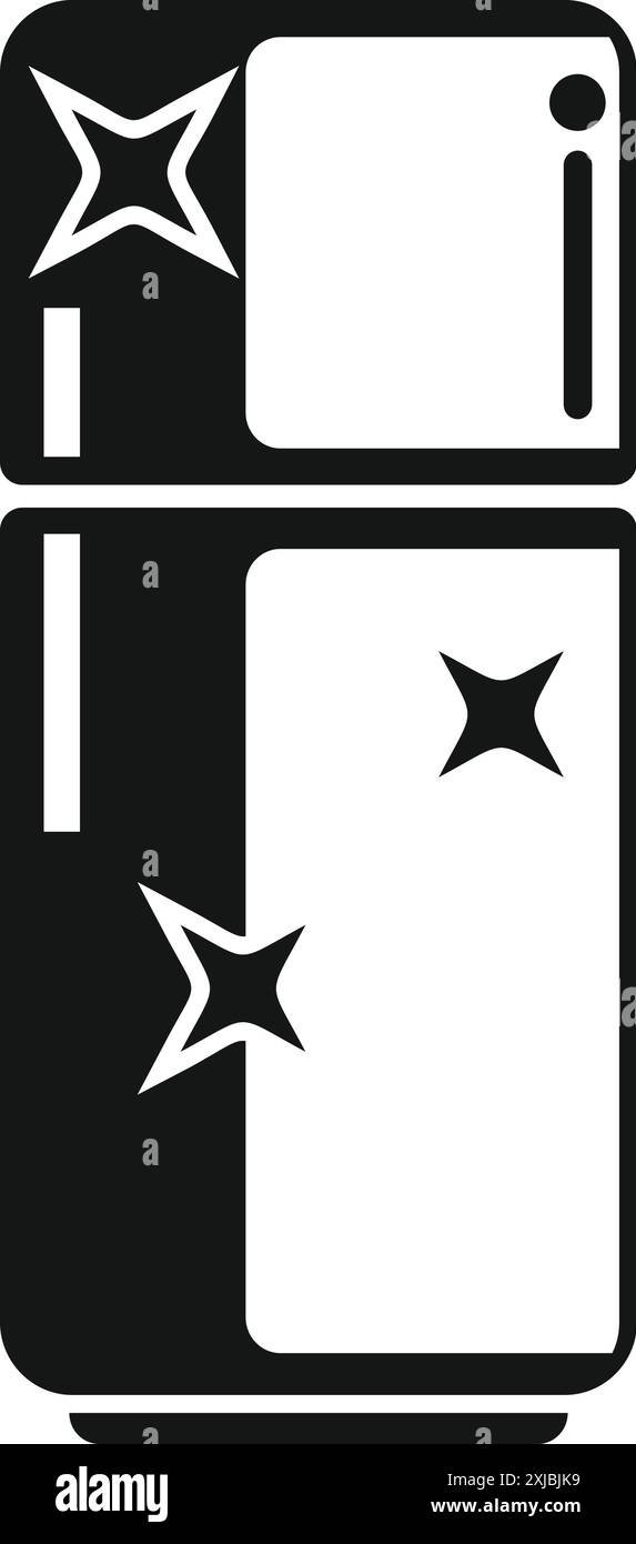 Clean and shiny refrigerator is sparkling clean after thorough ...