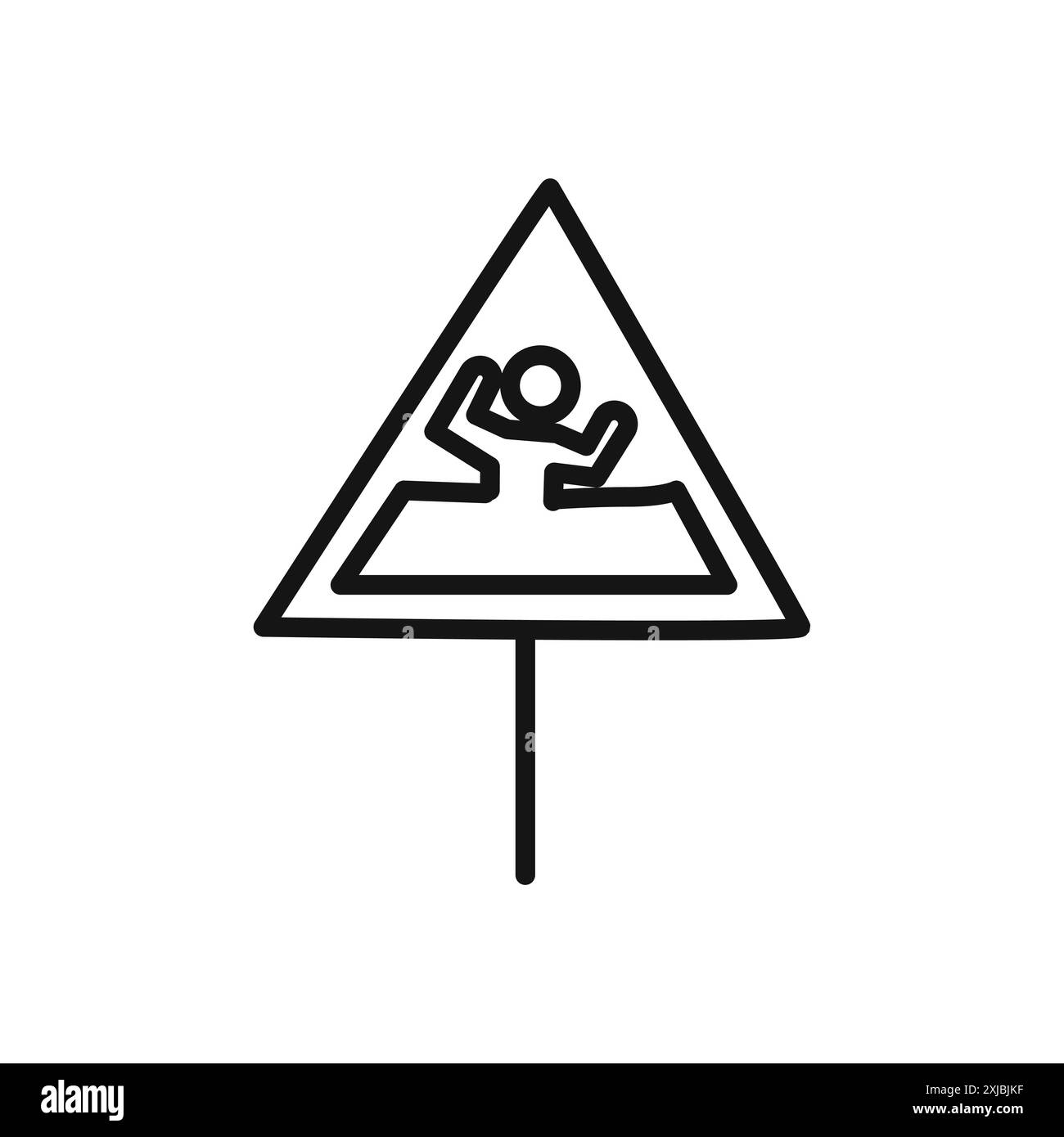 Danger quicksand safety sign Stock Vector Images - Alamy