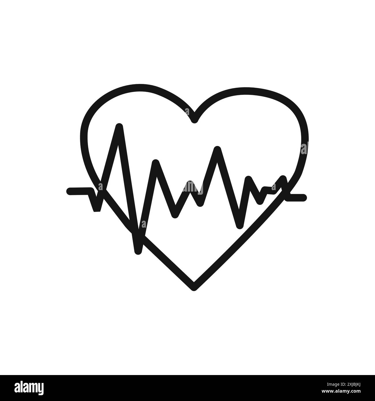 cardiogram icon linear vector graphics sign or symbol set for web app ui Stock Vector Image ...