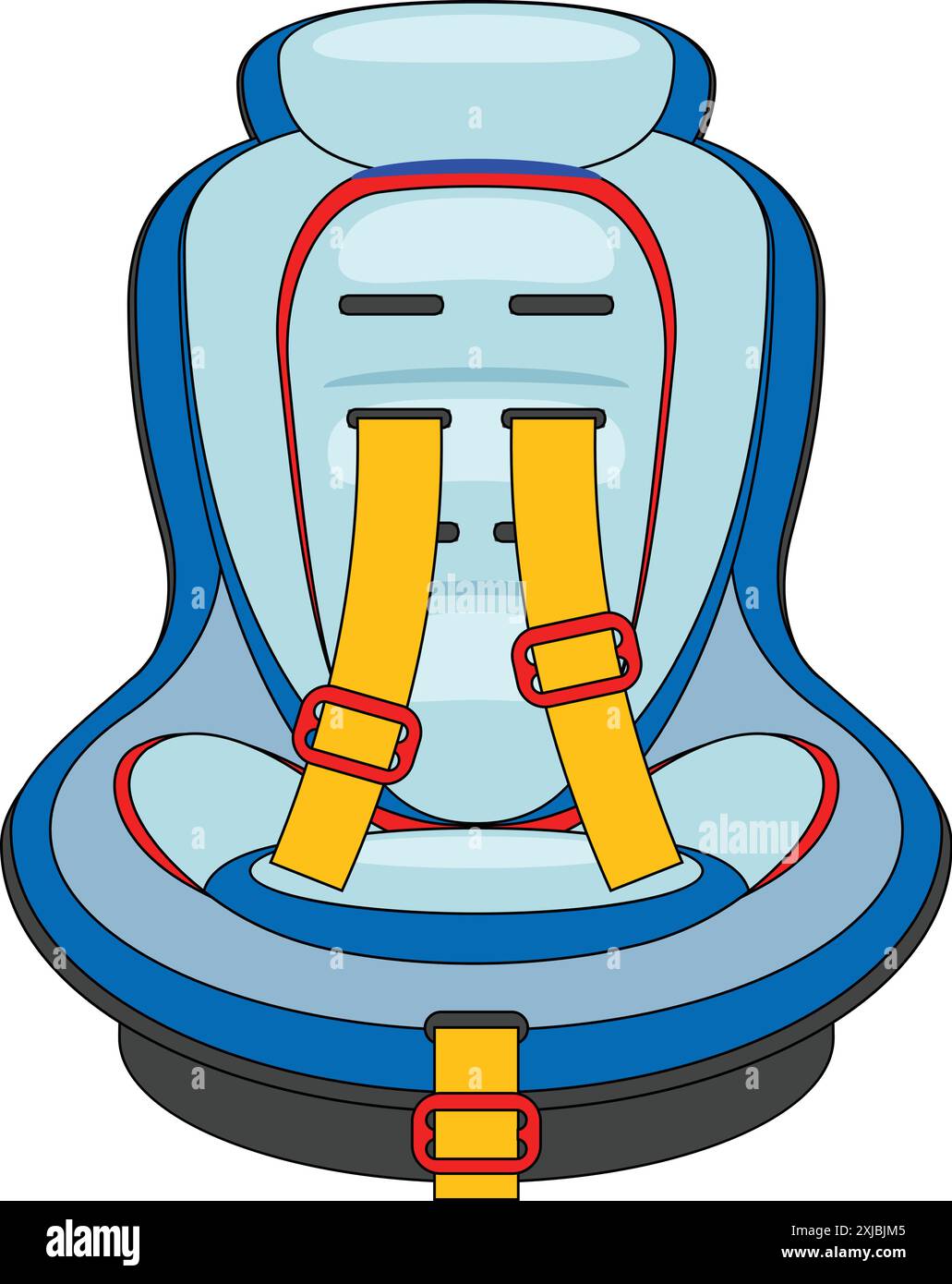 Empty child safety seat Stock Vector Images - Alamy