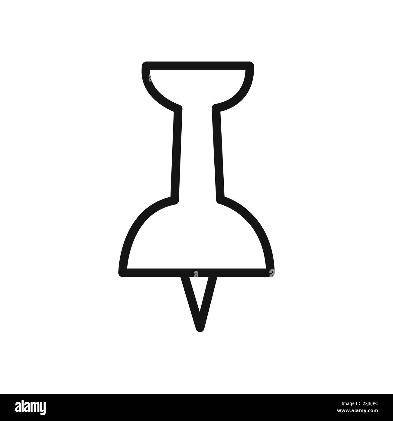 Push Pin Icon Linear Vector Graphics Sign Or Symbol Set For Web App Ui Stock Vector Image And Art