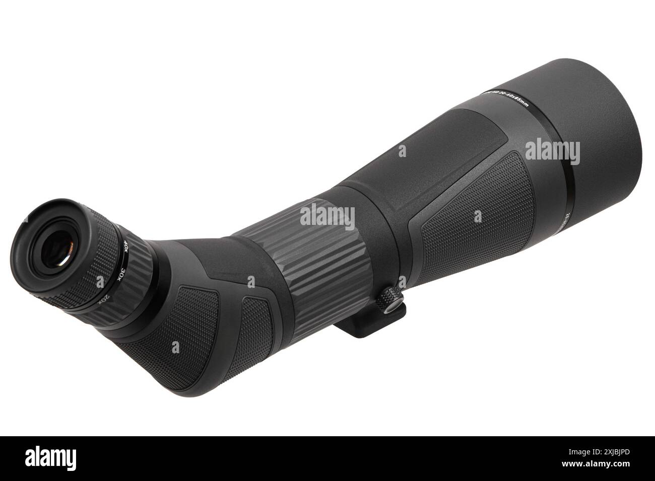 Modern spyglass. Long-range observation device. Monocular isolate on a ...