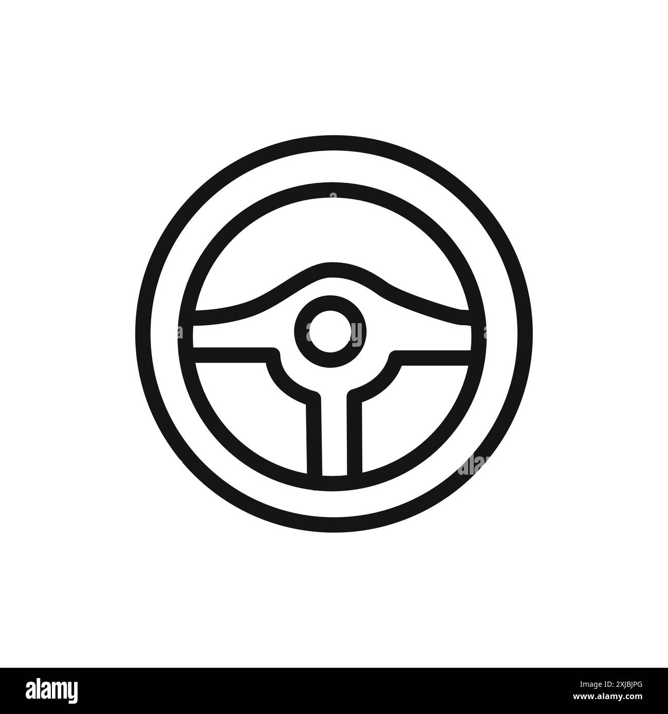 Steering wheel icon linear vector graphics sign or symbol set for web app ui Stock Vector Image ...