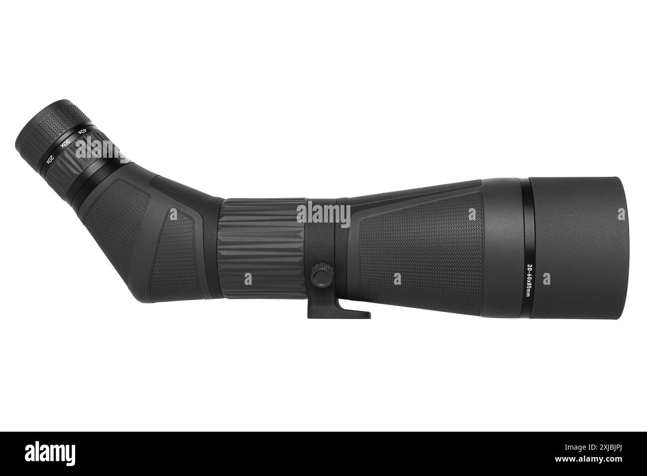 Modern spyglass. Long-range observation device. Monocular isolate on a ...