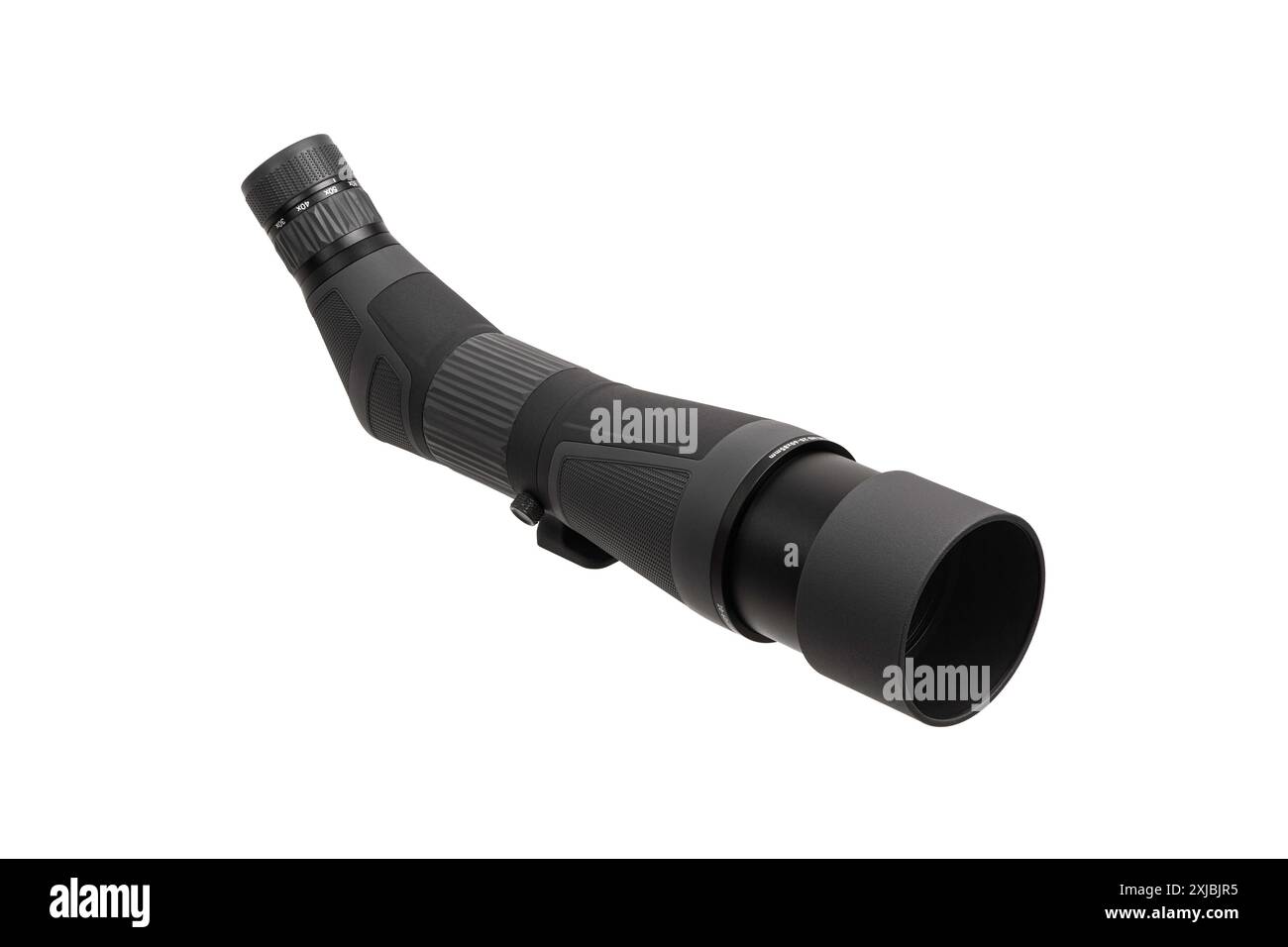Modern spyglass. Long-range observation device. Monocular isolate on a ...