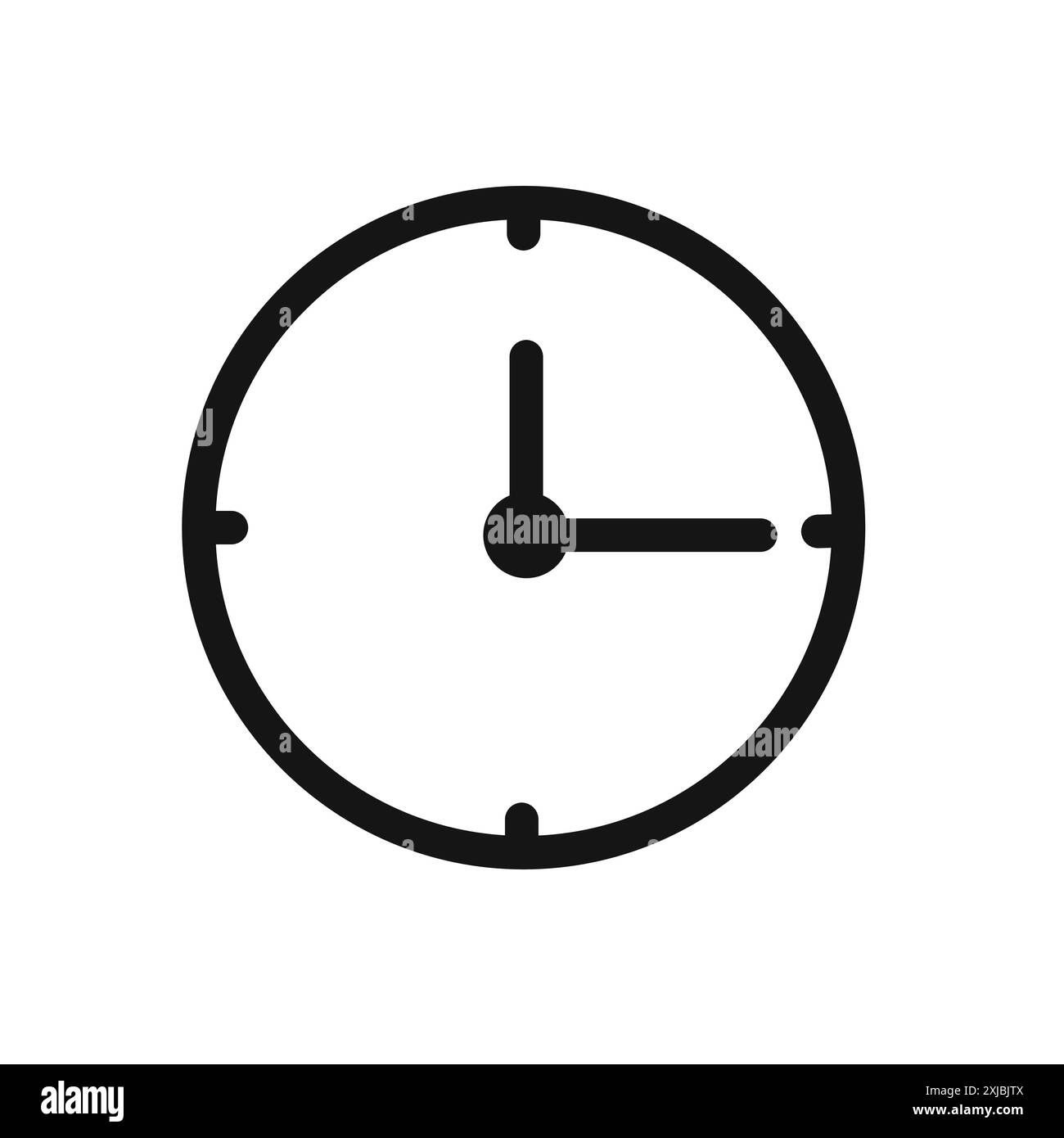 Clock icon linear vector graphics sign or symbol set for web app ui Stock Vector Image & Art - Alamy