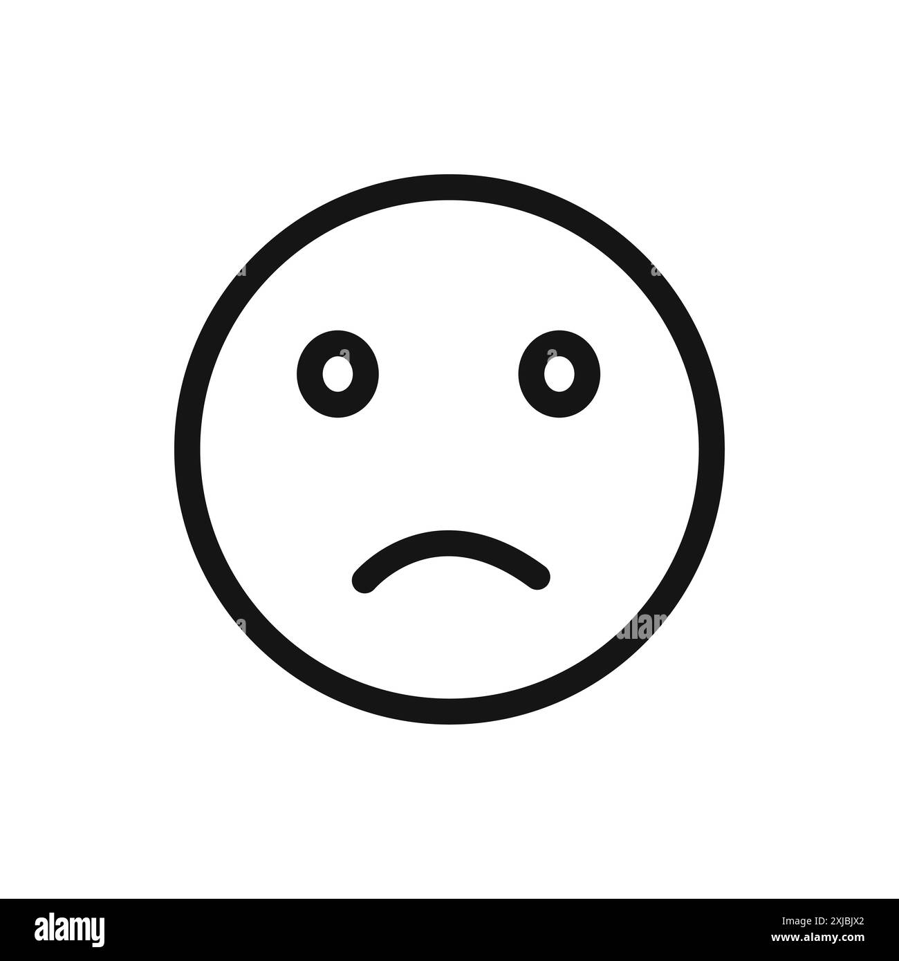 sad icon linear vector graphics sign or symbol set for web app ui Stock Vector Image & Art - Alamy