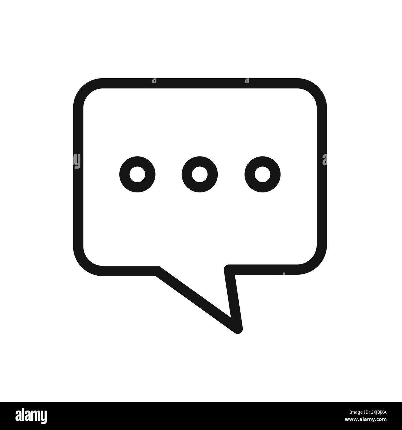 Comment icon linear vector graphics sign or symbol set for web app ui Stock Vector Image & Art ...