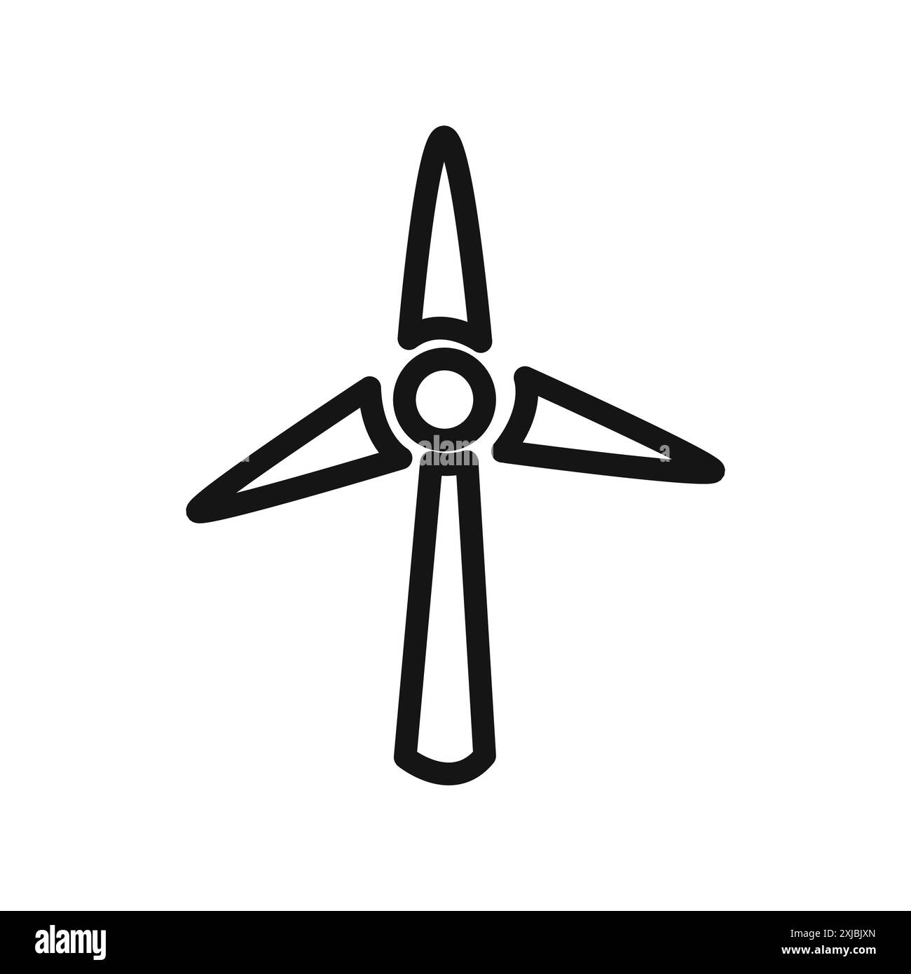 Wind turbine icon linear vector graphics sign or symbol set for web app ui Stock Vector Image ...