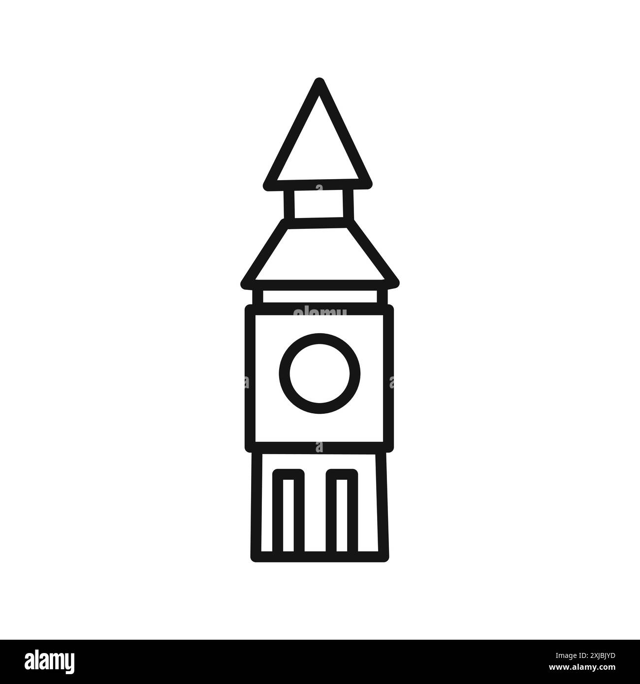 Big Ben icon linear vector graphics sign or symbol set for web app ui Stock Vector Image & Art ...
