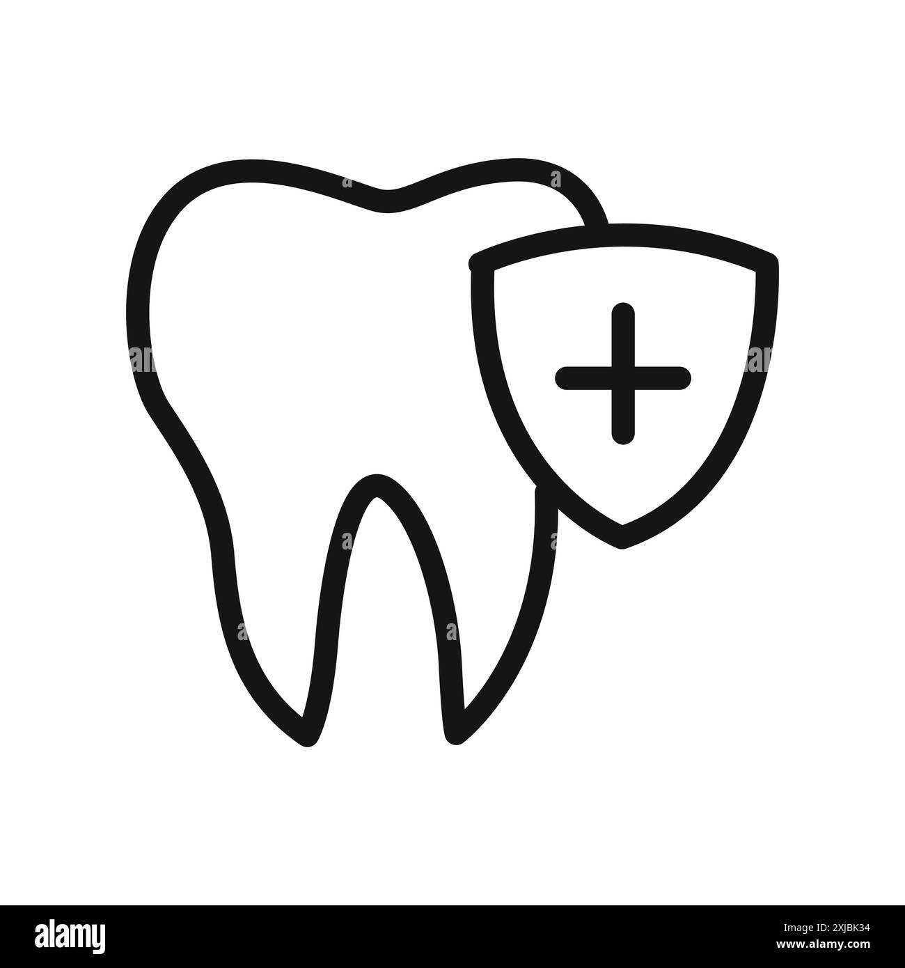 Dental Protection for 24 Hours icon linear vector graphics sign or symbol set for web app ui ...