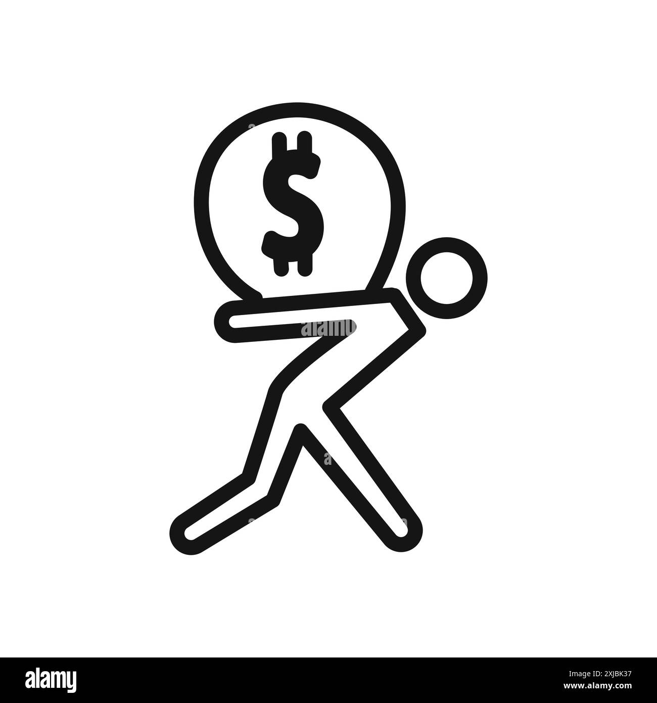 Debt holders icon linear vector graphics sign or symbol set for web app ui Stock Vector Image ...