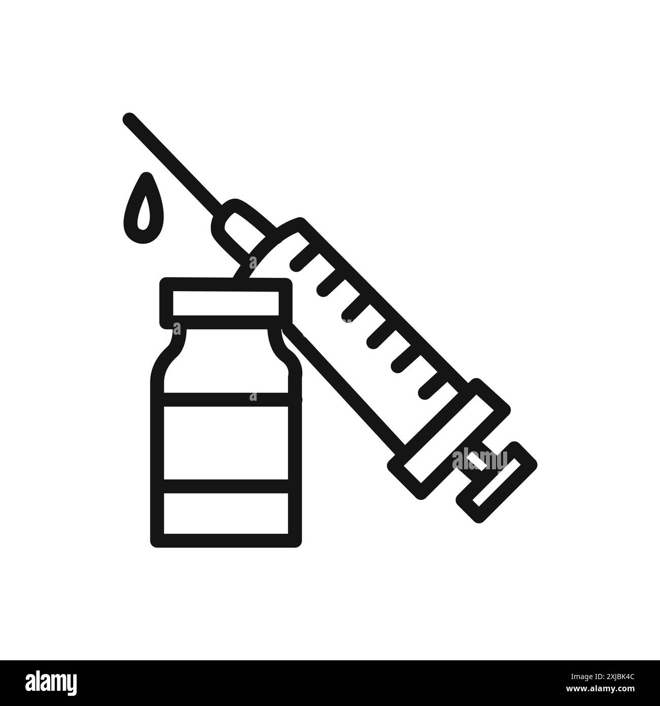 Covid 19 vaccine icon linear vector graphics sign or symbol set for web app ui Stock Vector ...