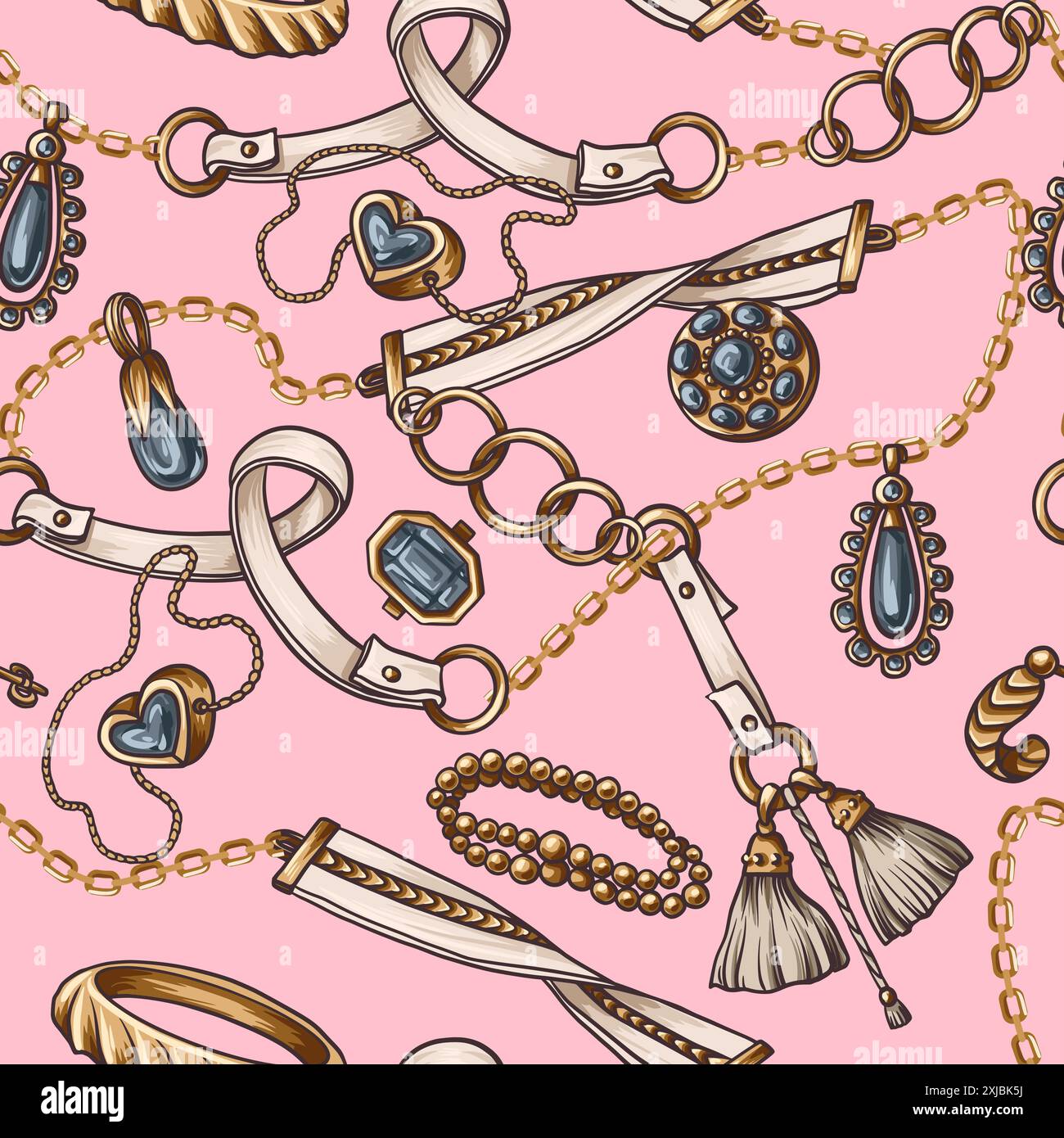 Jewel strap Stock Vector Images - Alamy