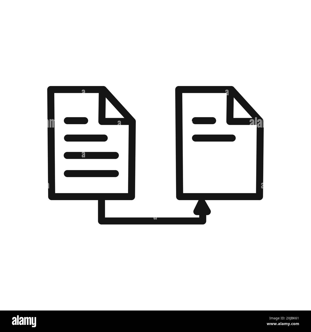 Data transferring icon linear vector graphics sign or symbol set for web app ui Stock Vector ...