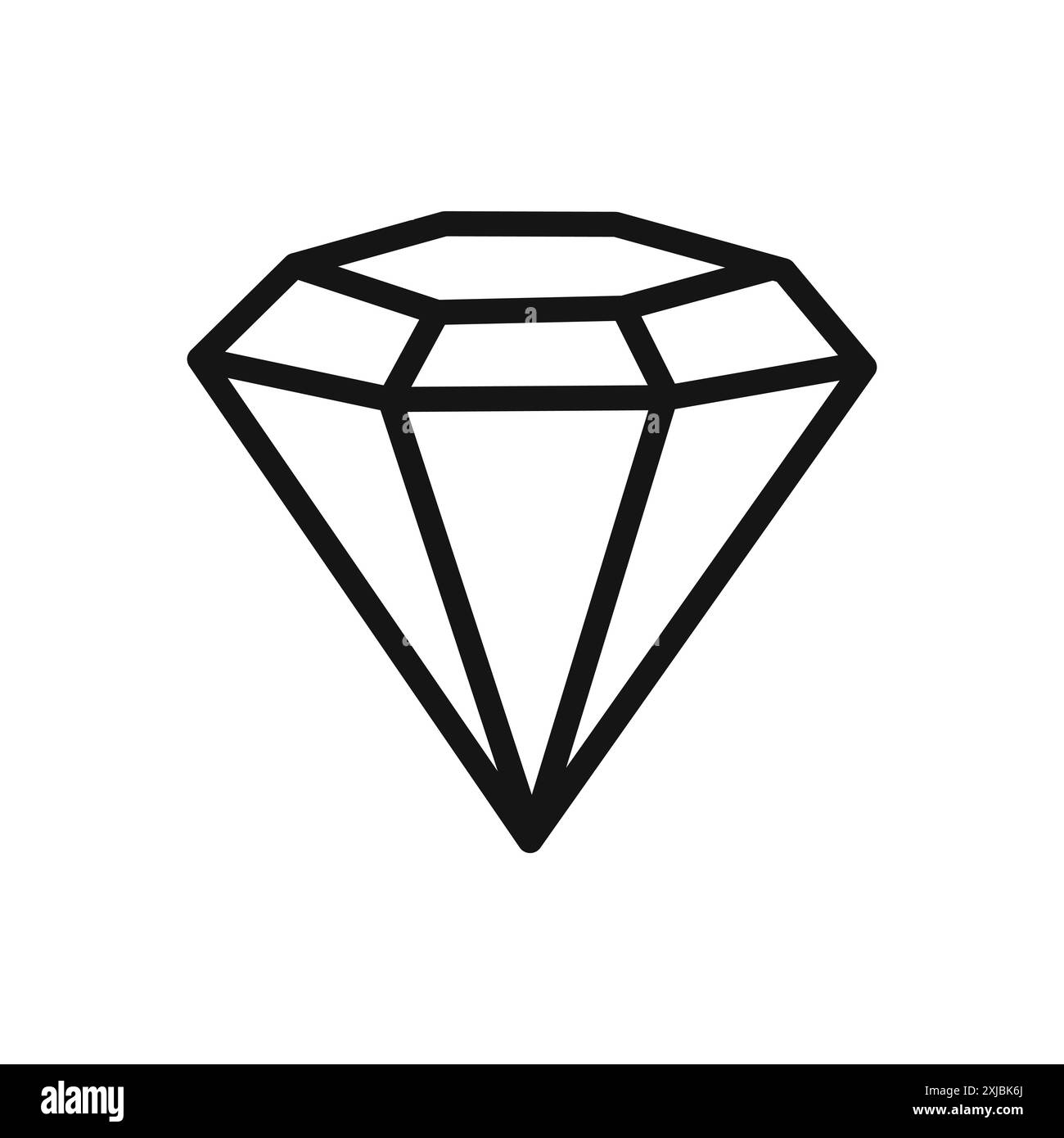 diamond icon linear vector graphics sign or symbol set for web app ui Stock Vector Image & Art ...