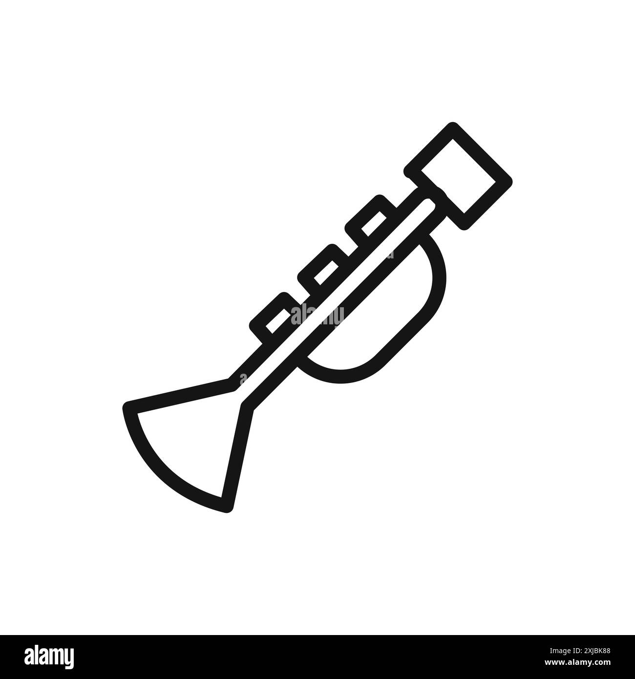 Trumpet icon linear vector graphics sign or symbol set for web app ui Stock Vector Image & Art ...