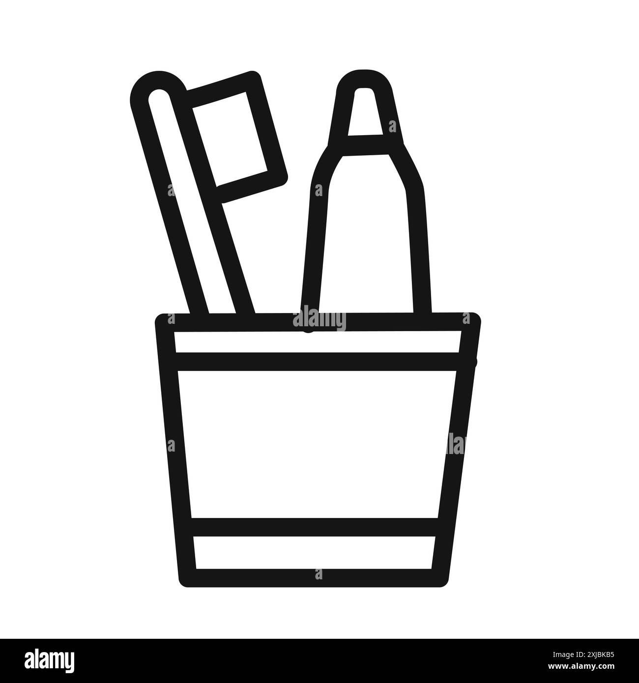 tooth brush icon linear vector graphics sign or symbol set for web app ...