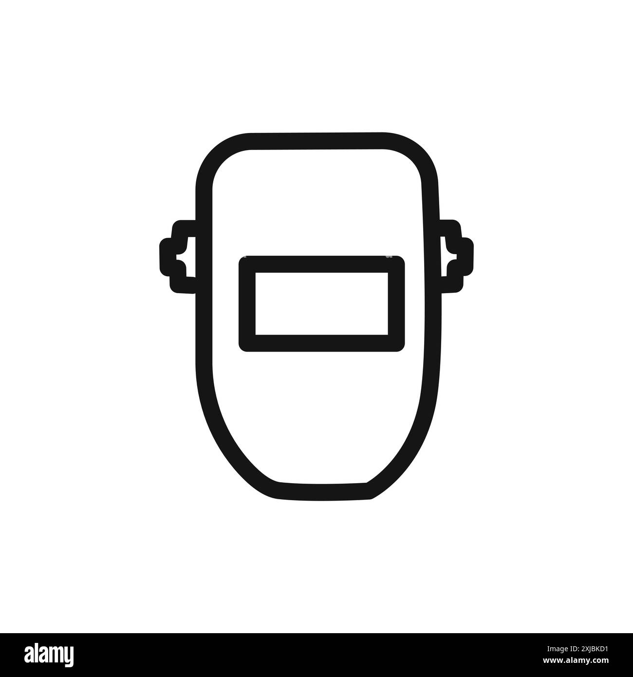 welding shield cover icon linear vector graphics sign or symbol set for web app ui Stock Vector ...
