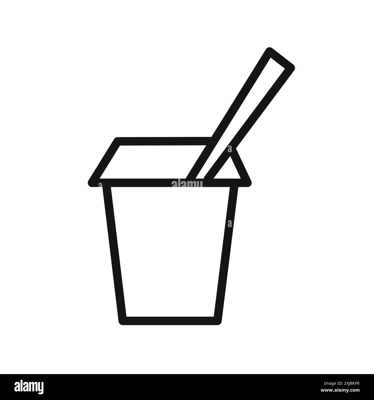 Yogurt icon linear vector graphics sign or symbol set for web app ui Stock Vector Image & Art ...