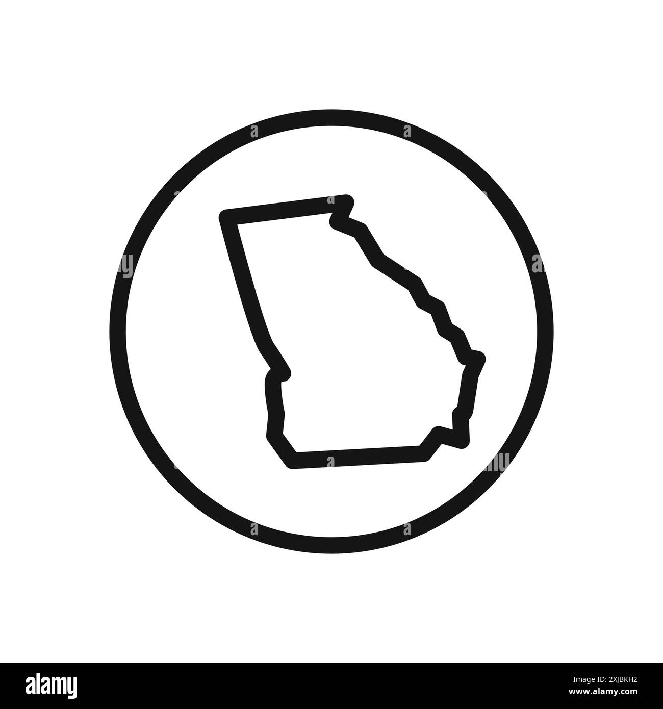 Georgia icon linear vector graphics sign or symbol set for web app ui Stock Vector Image & Art ...