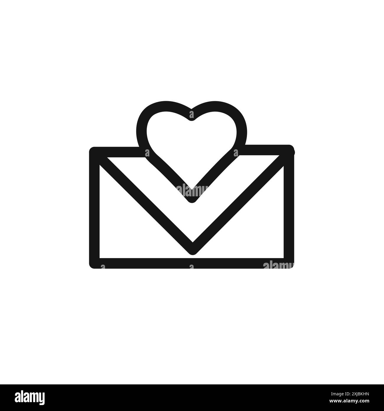Love letter icon linear vector graphics sign or symbol set for web app ui Stock Vector Image ...