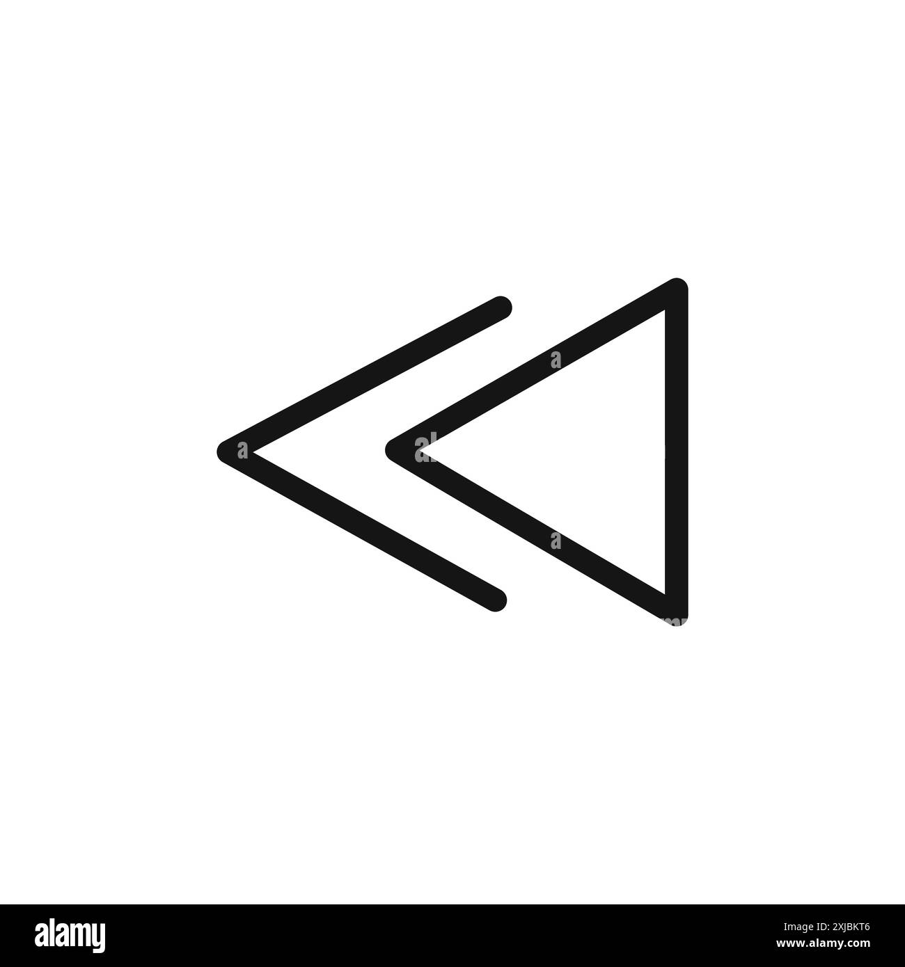 Arrow Chevron Icon Linear Vector Graphics Sign Or Symbol Set For Web App Ui Stock Vector Image