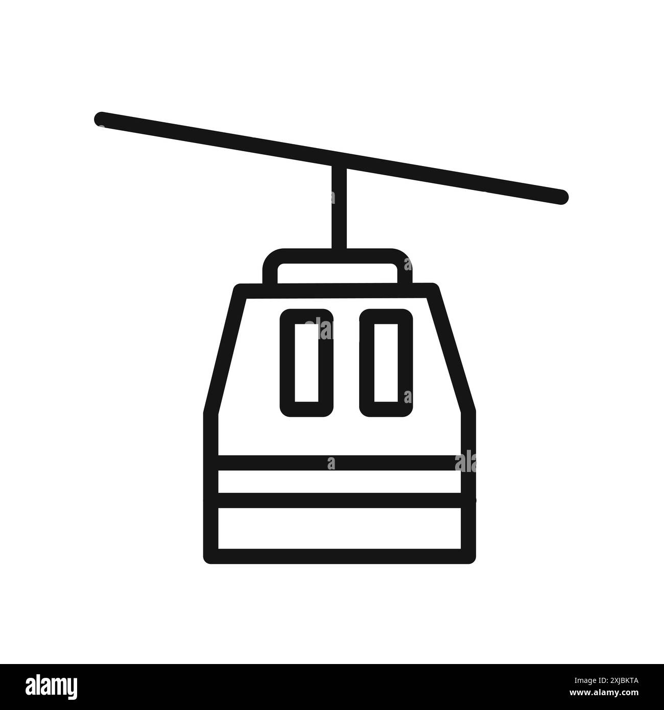 aerial tramway icon linear vector graphics sign or symbol set for web app ui Stock Vector Image ...