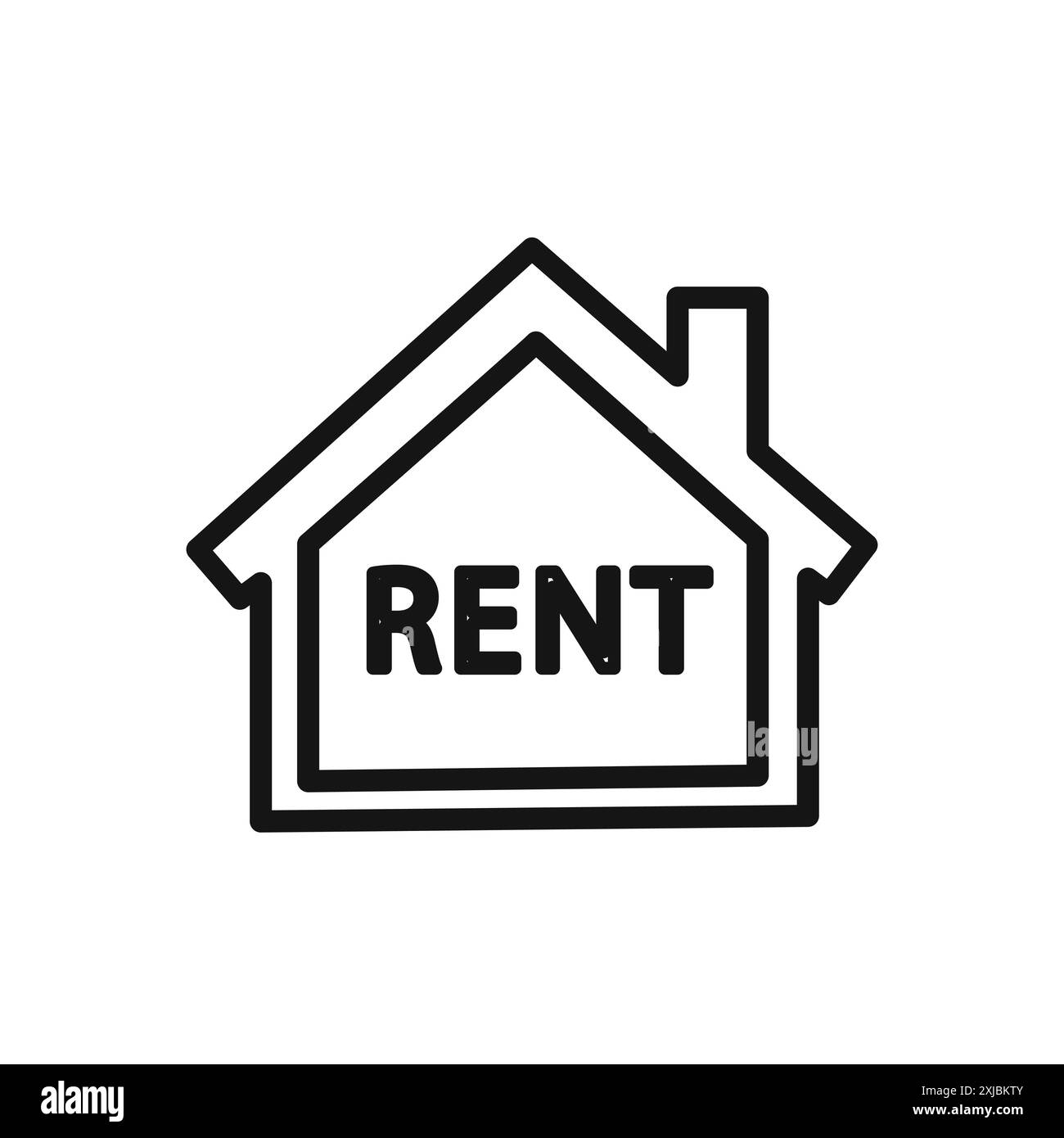 Rent increase symbol Black and White Stock Photos & Images - Alamy