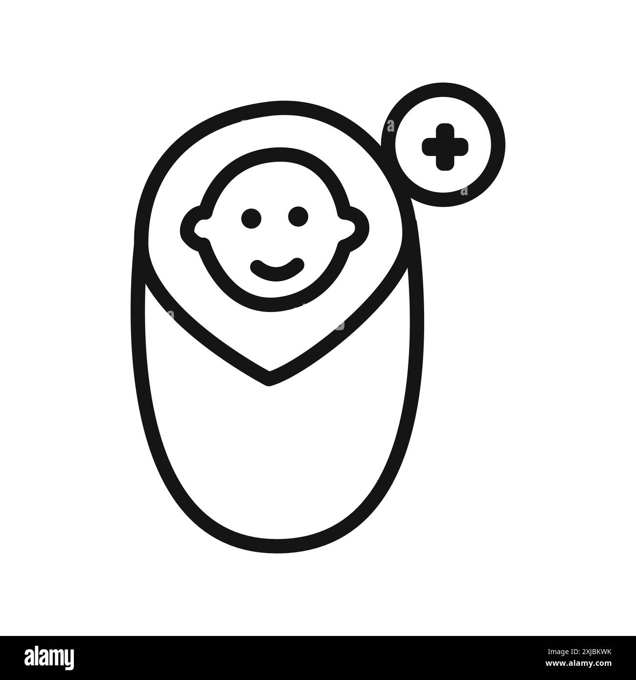 Adding a new birth icon linear vector graphics sign or symbol set for web app ui Stock Vector ...