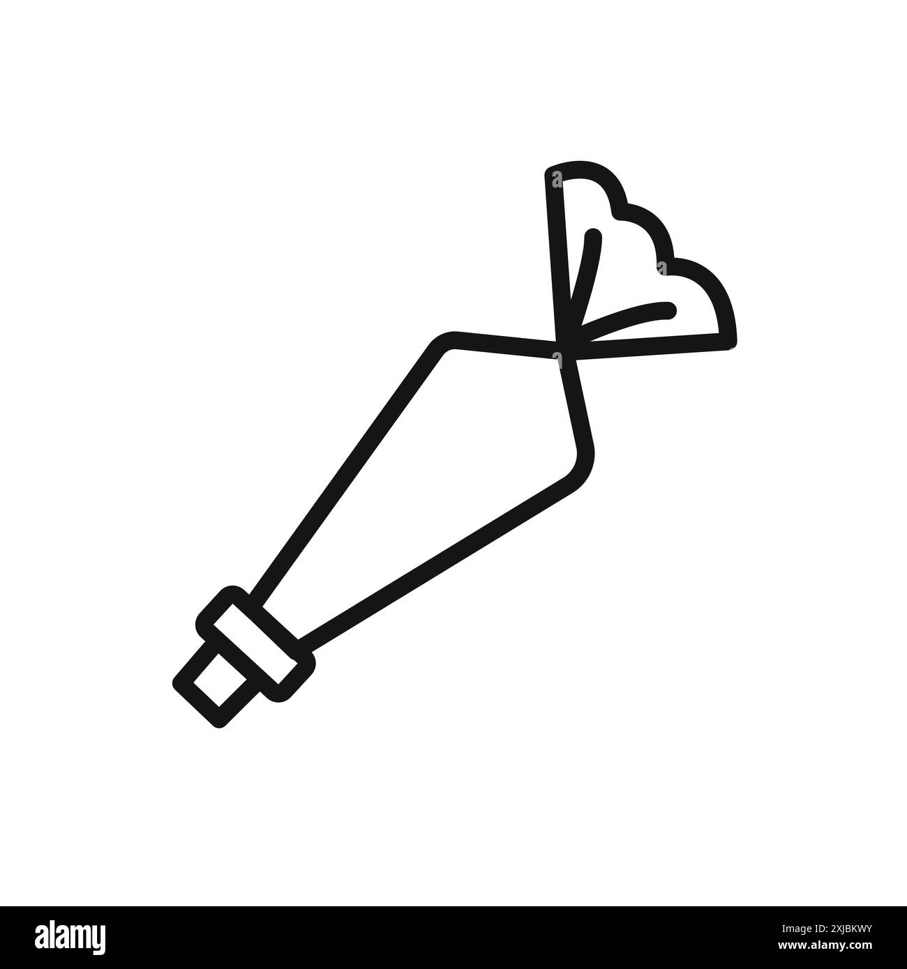 Pastry Bag Icon linear vector graphics sign or symbol set for web app ui Stock Vector Image ...