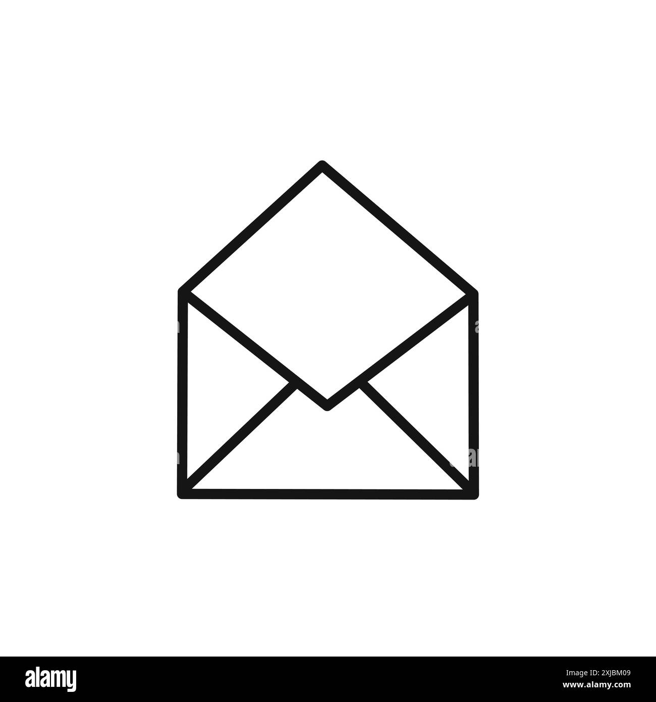 Mail msg icon linear vector graphics sign or symbol set for web app ui Stock Vector Image & Art ...