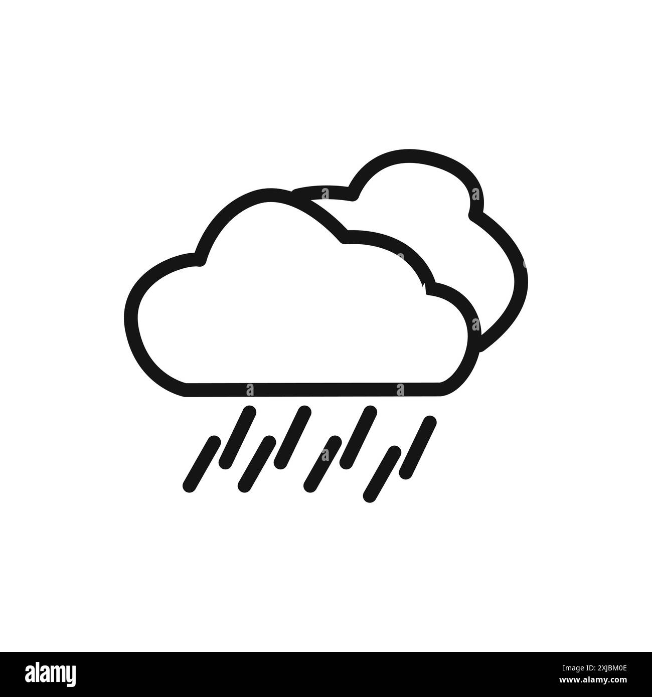 Rain Icon linear vector graphics sign or symbol set for web app ui Stock Vector Image & Art - Alamy