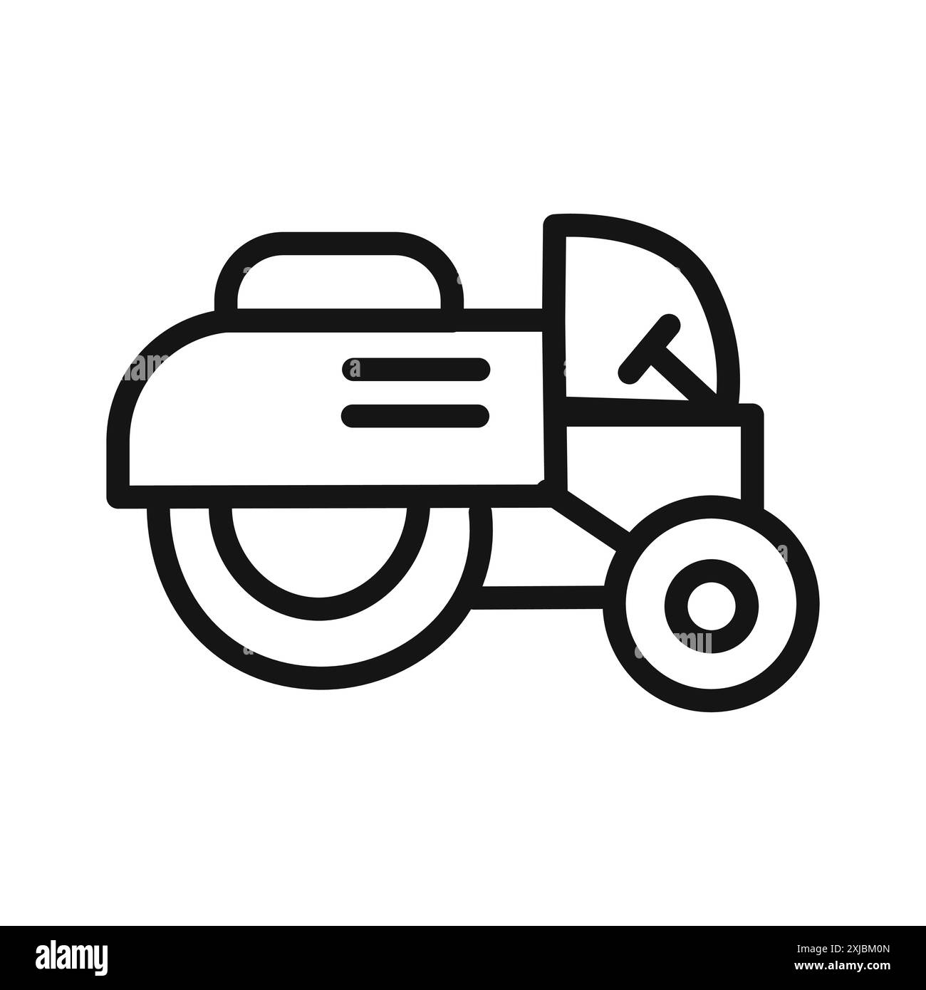 Road roller icon linear vector graphics sign or symbol set for web app ui Stock Vector Image ...