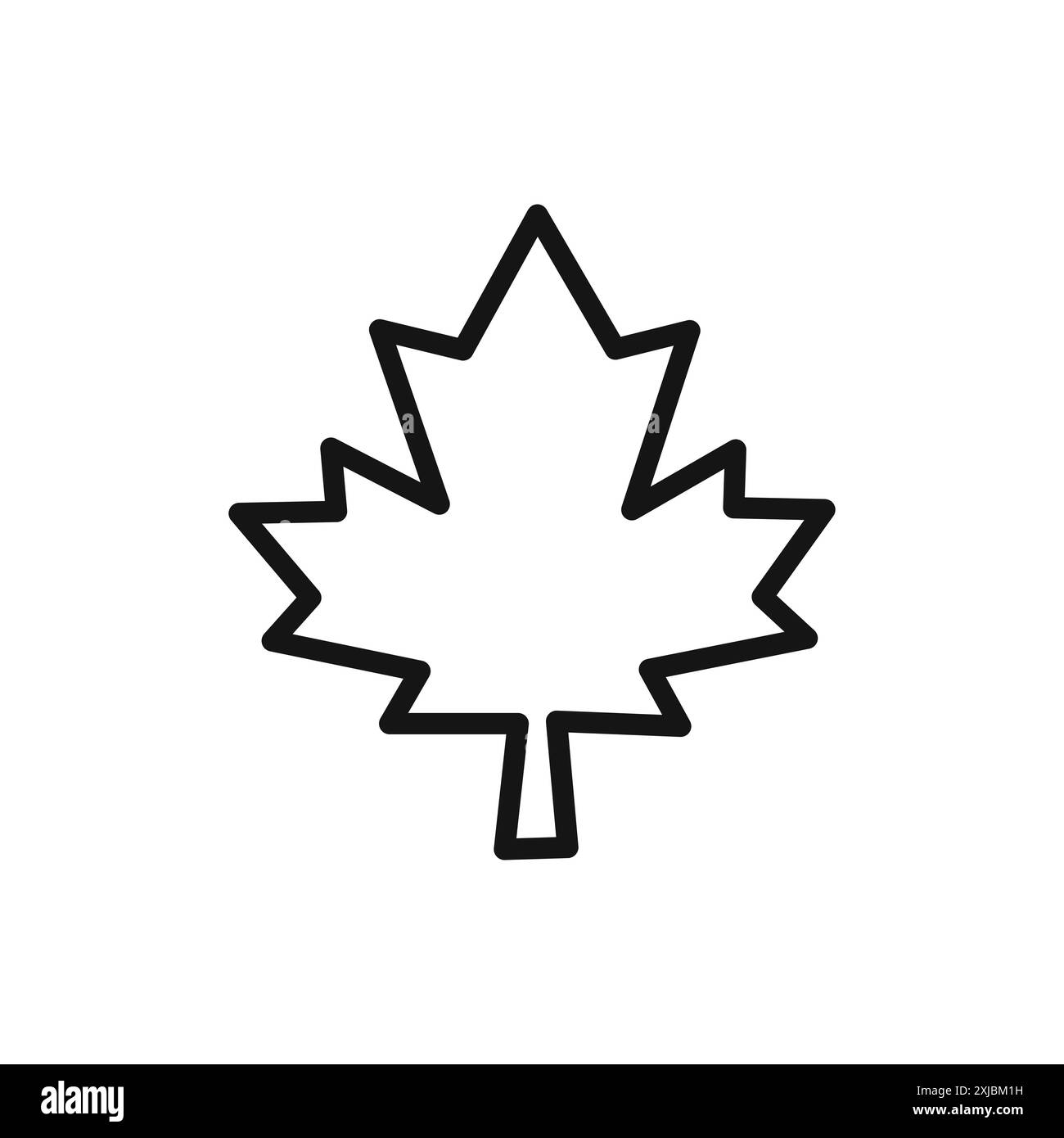 Maple leaf outline canada day hi-res stock photography and images - Alamy