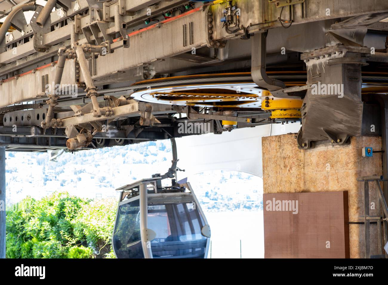 Aerial view showing passenger train hi-res stock photography and images ...
