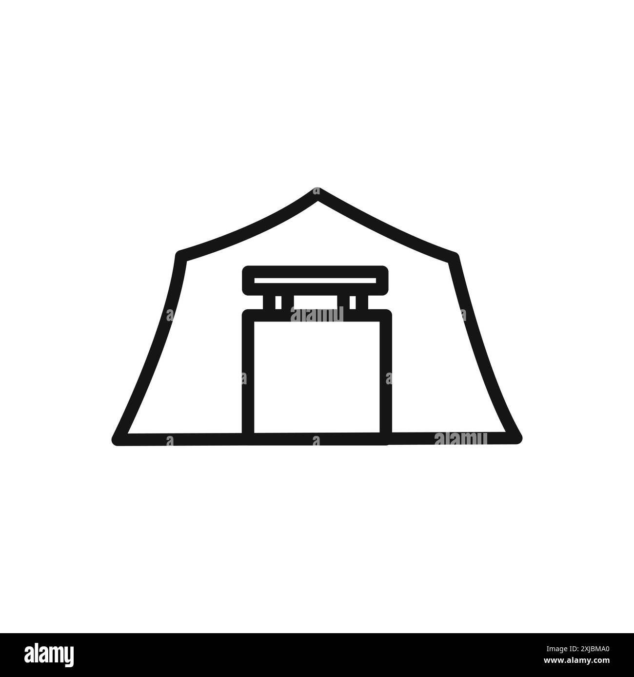 Tent icon linear vector graphics sign or symbol set for web app ui Stock Vector Image & Art - Alamy