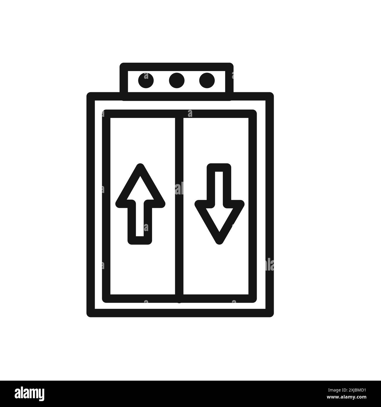 Elevator lift icon linear vector graphics sign or symbol set for web app ui Stock Vector Image ...