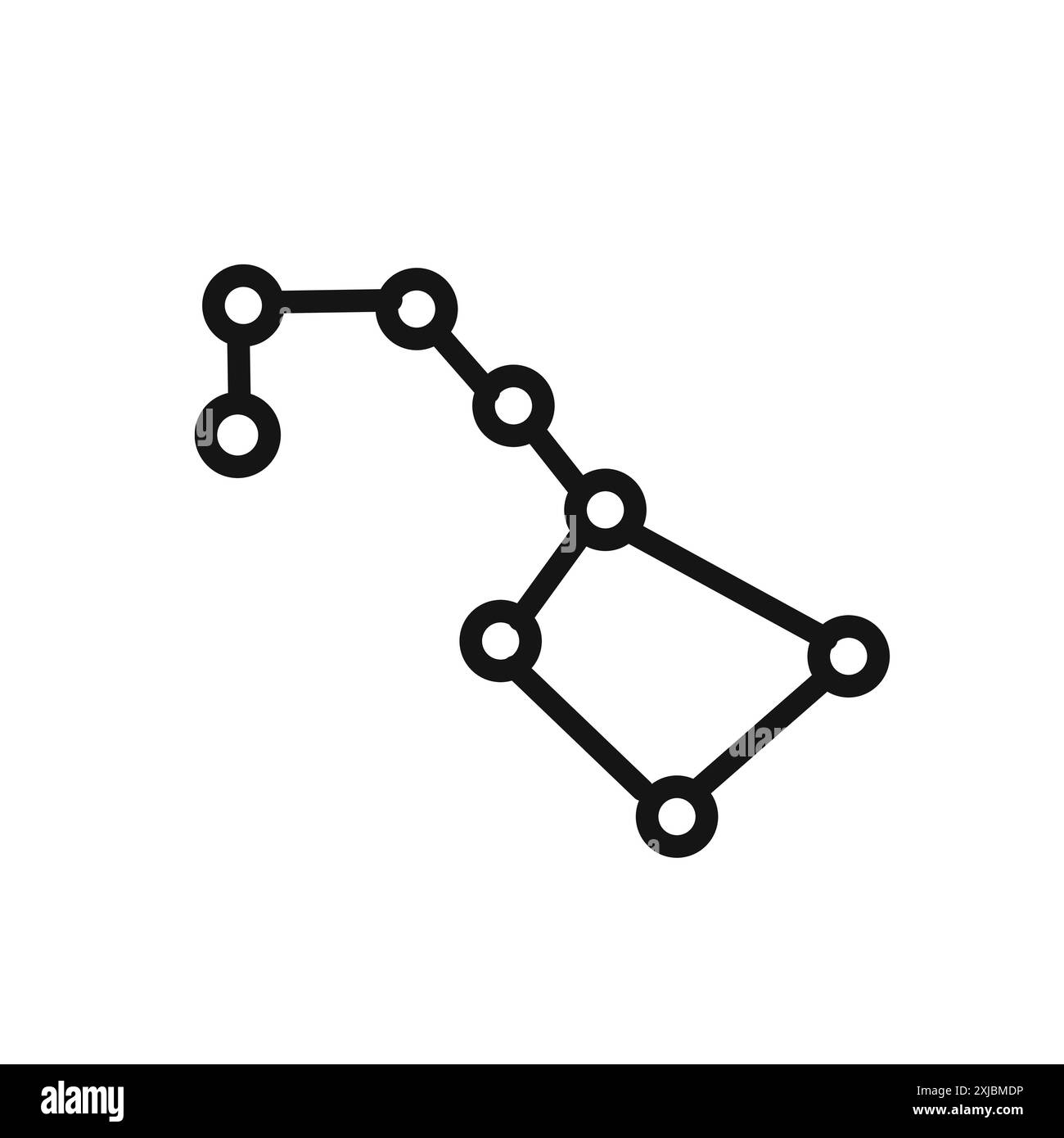 Ursa major Icon linear vector graphics sign or symbol set for web app ui Stock Vector Image ...