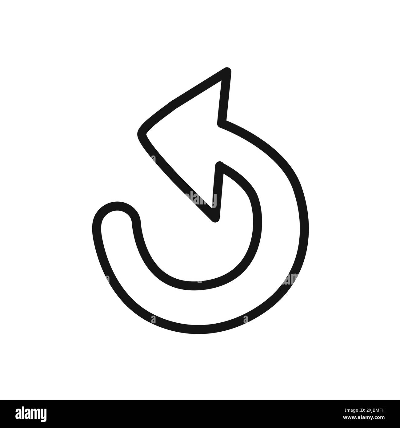 Undo arrow sign icon linear vector graphics sign or symbol set for web app ui Stock Vector Image ...
