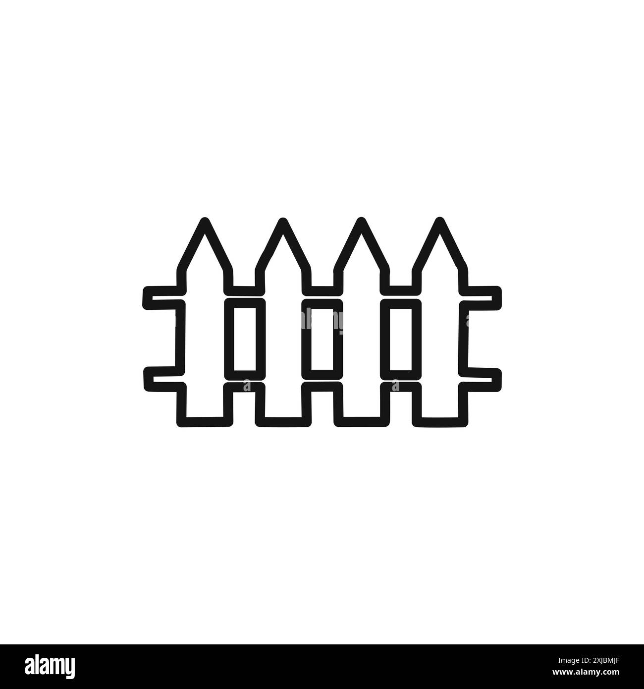 fence icon linear vector graphics sign or symbol set for web app ui Stock Vector Image & Art - Alamy