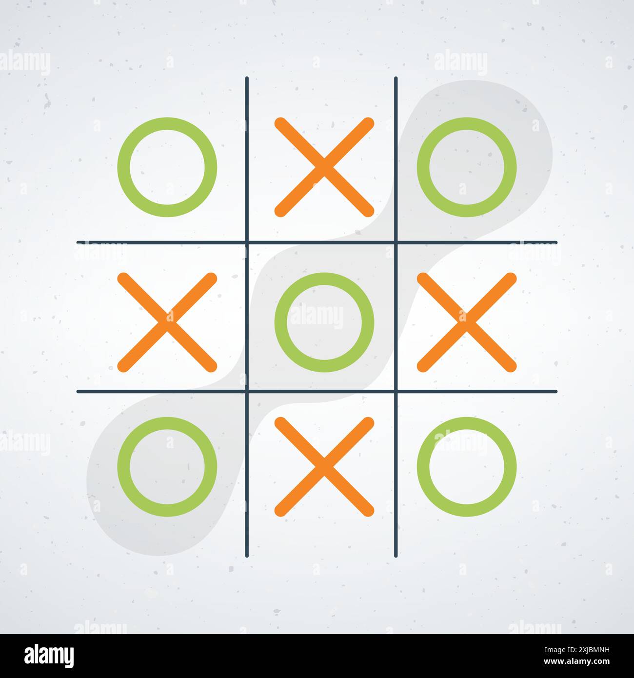Game tic tac toe icon in trendy style design. Vector illustration ...