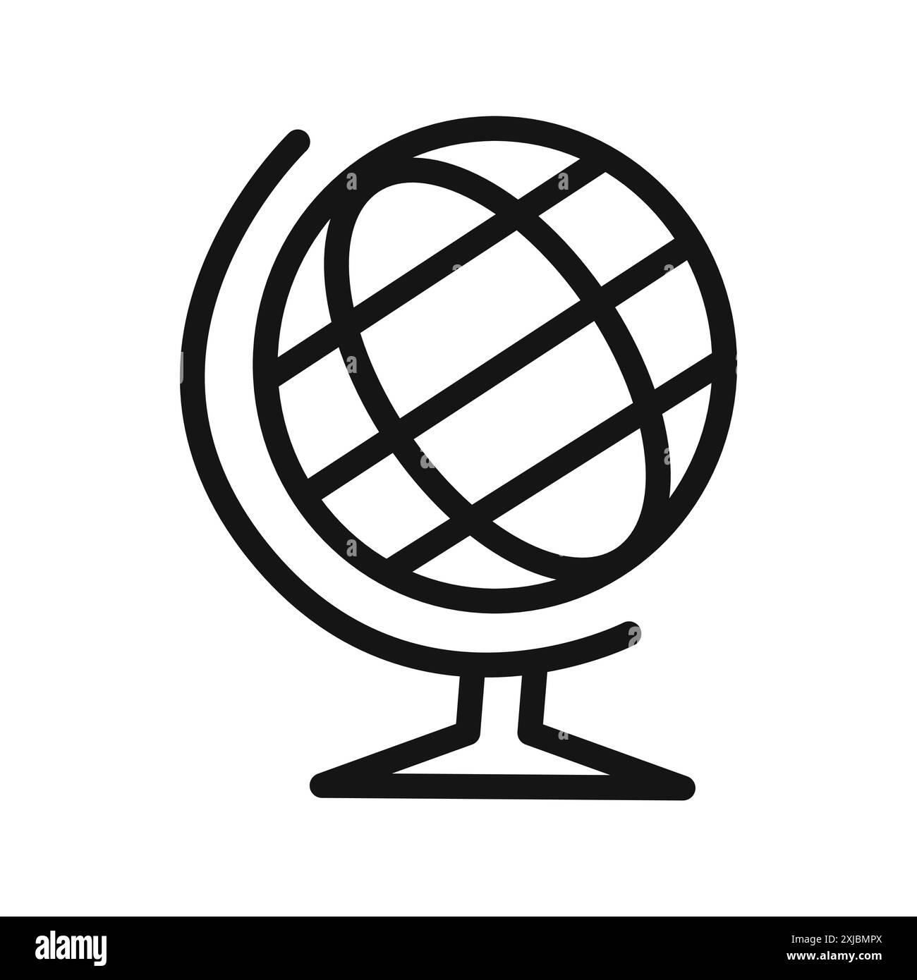 globe icon linear vector graphics sign or symbol set for web app ui Stock Vector Image & Art - Alamy