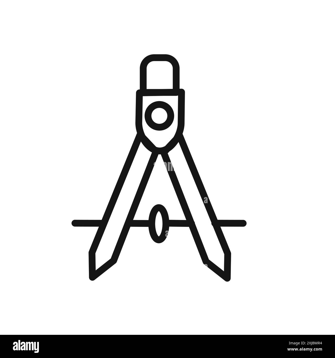 Geometric compass icon linear vector graphics sign or symbol set for web app ui Stock Vector ...