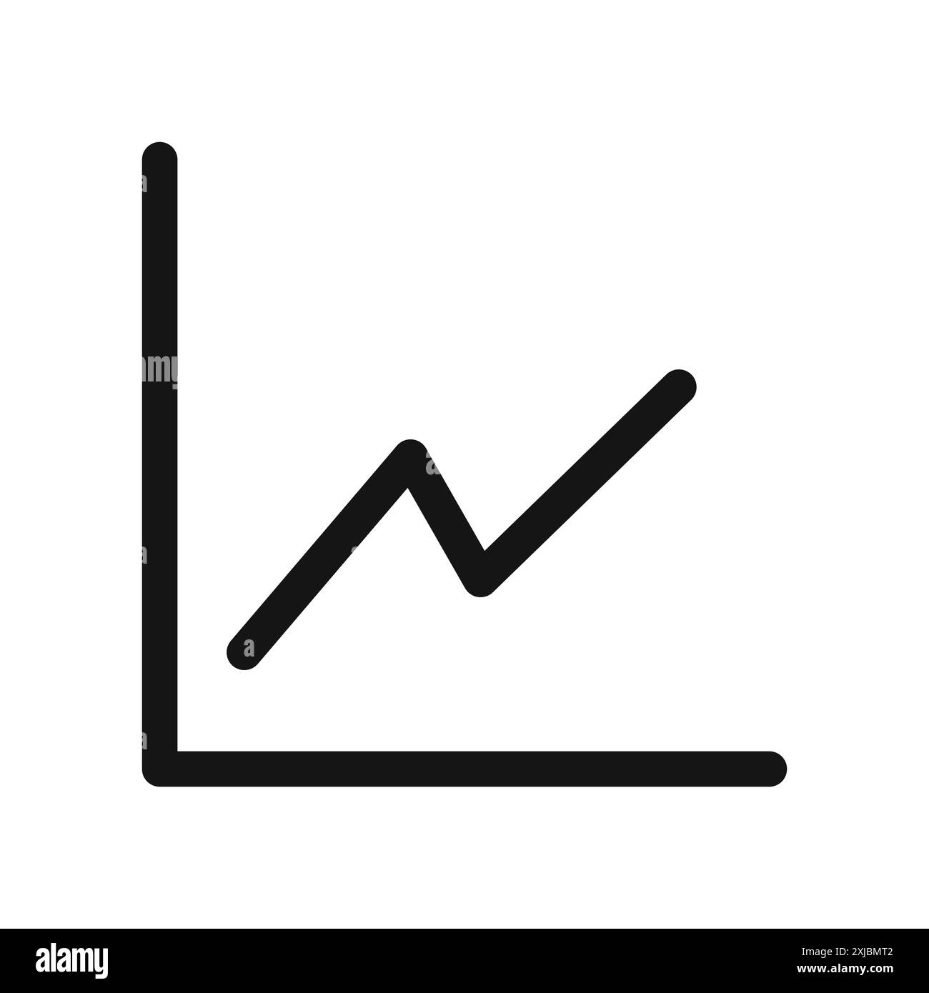 Statistic Up icon linear vector graphics sign or symbol set for web app ...