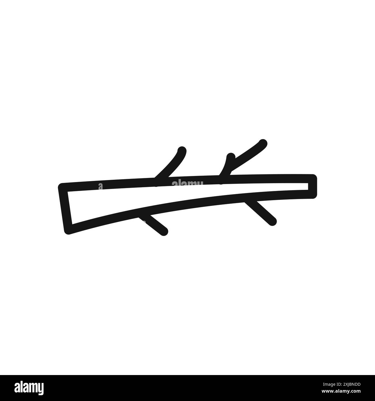 Wood branch Icon linear vector graphics sign or symbol set for web app ui Stock Vector Image ...