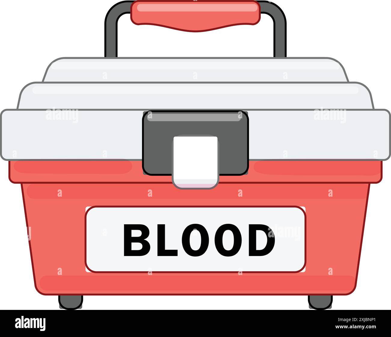 Blood transportation container keeping donated blood cold for ...