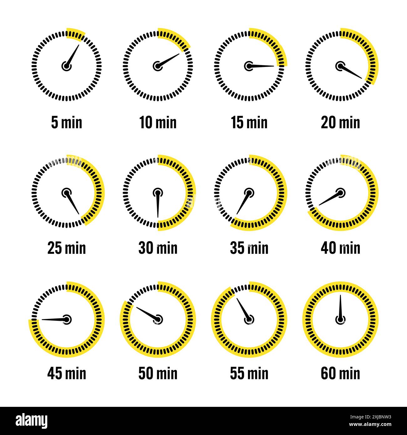 Simple stopwatch icons. Colorful chronometer, time counter with dial ...