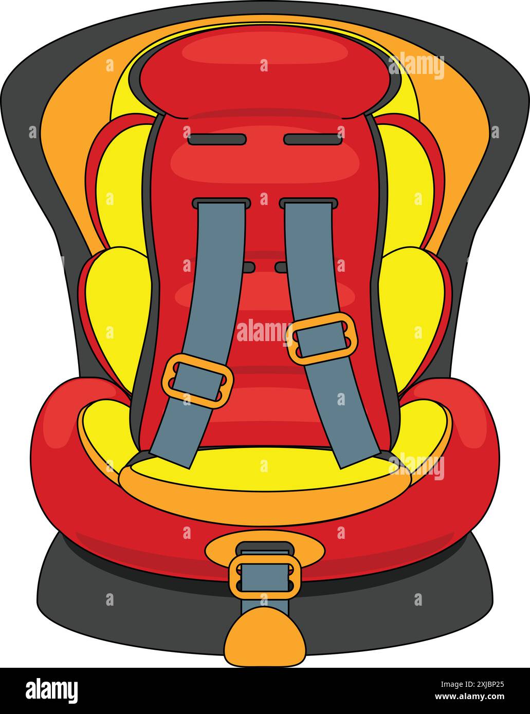 Empty child safety seat Stock Vector Images - Alamy