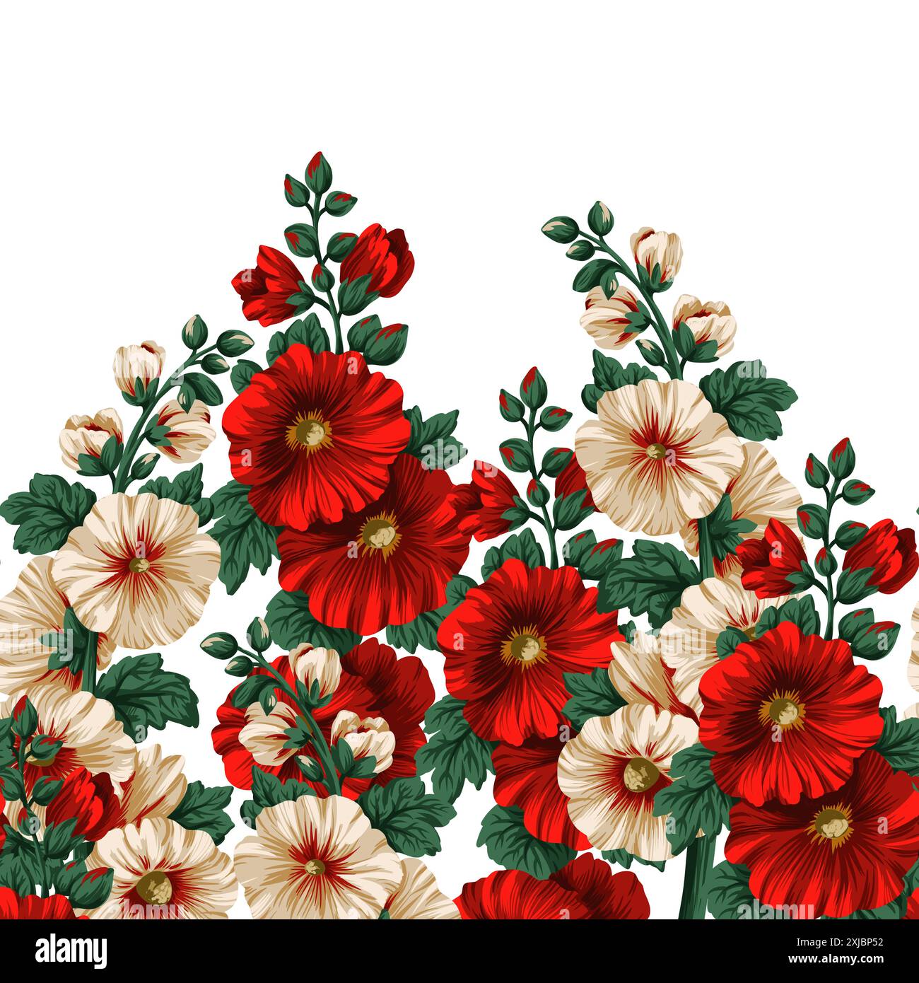 Border with mallows. Vector Stock Vector Image & Art - Alamy